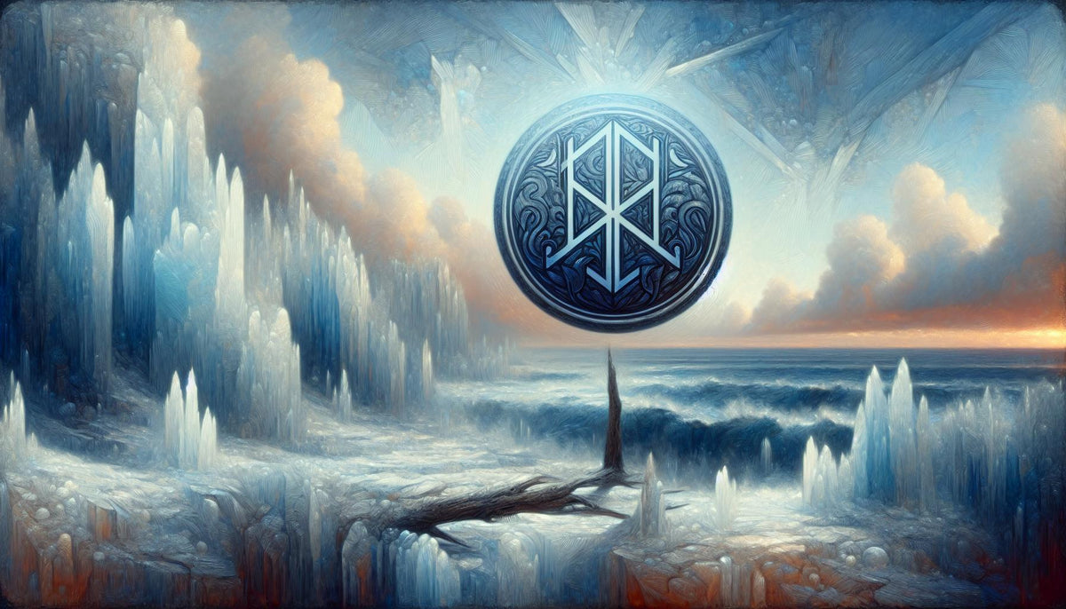 Isa (ᛁ): Runa de Hielo, Símbolo de Estancamiento, Frío y Escarcha