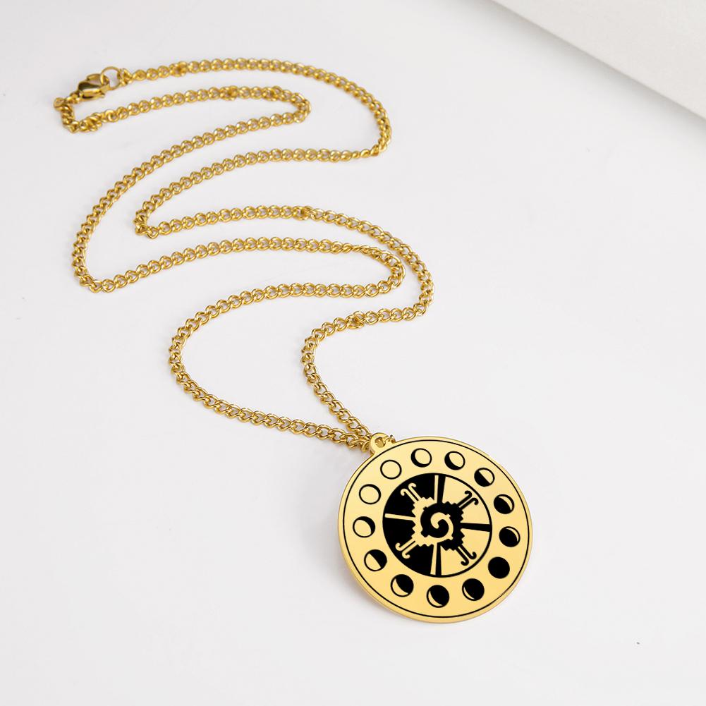 Mayan pendant of hunab ku - the lucky door